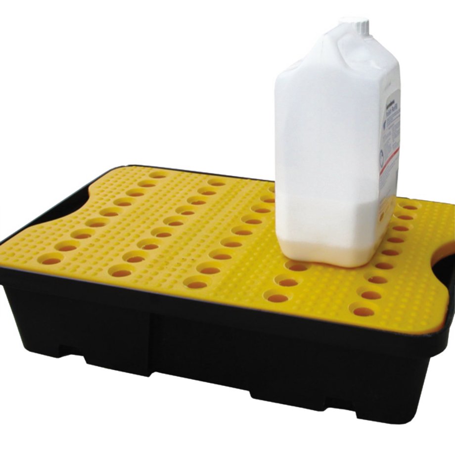 Spill drip tray with grate, 31 Litre - Tanks Direct