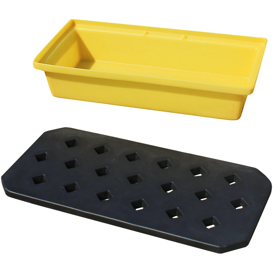 Spill drip tray with grate, 31 Litre - Tanks Direct