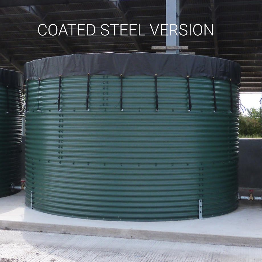 16,000 Litre Galvanized Steel Water Storage Tank - Tanks Direct