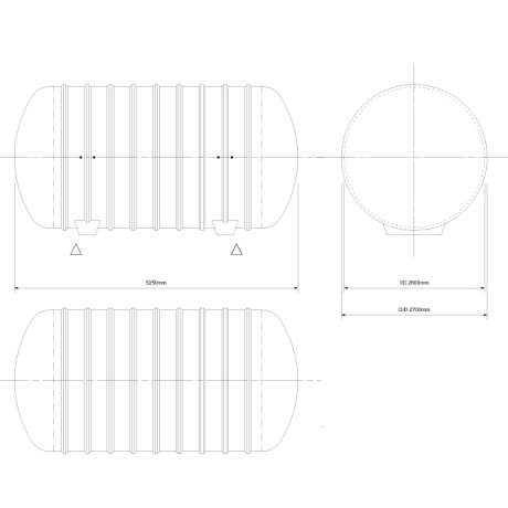 25,000 Litre GRP Underground Water Tank - Tanks Direct