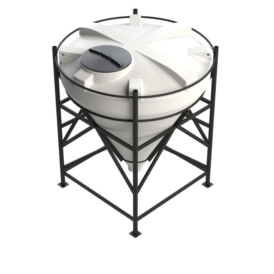 Enduramaxx 2000L Cone Tank Open Top, 60° base - Tanks Direct