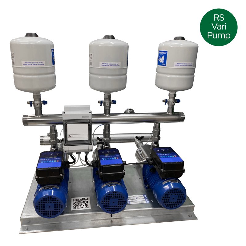 Triple Variable Speed Booster Set, 225 l/min @ 5.0 Bar - Tanks Direct