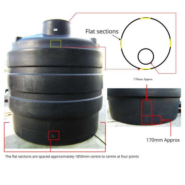 4500 Litre Below Ground Water Storage Tank - Tanks Direct