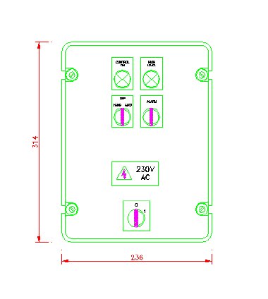 Single Pump Control Panel Single Phase - Tanks Direct