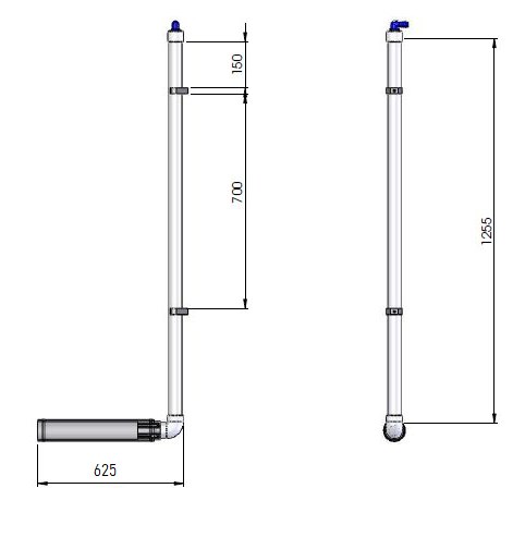 PIPE DIFFUSER 65mm x 550mm - Tanks Direct