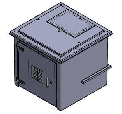 500 Litre GRP Pump Enclosure with built in tank , Triple Pum - Tanks Direct