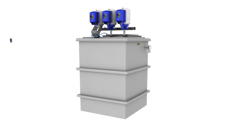 1501L GRP Water Tank + Triple Pump Booster Set - Tanks Direct