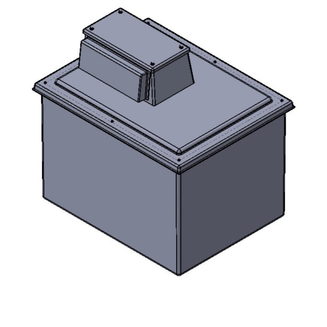 909 Litre Type AB Air Gap GRP Break Water Tank, Insulated, Cat 5 | Tan ...