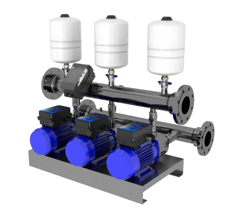 Triple Variable Speed Booster Set MX18-6 900L/Min @ 4.0bar - Tanks Direct