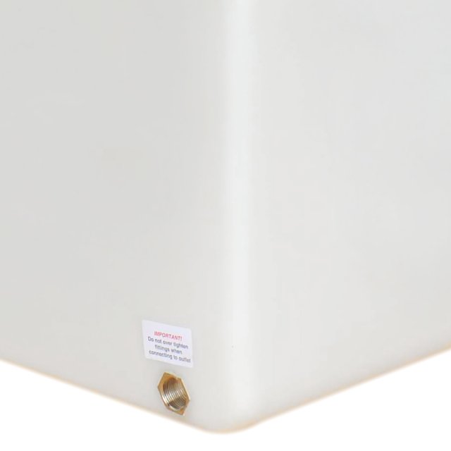 900 Litre Water Tank, Flat, D-Shaped - Tanks Direct